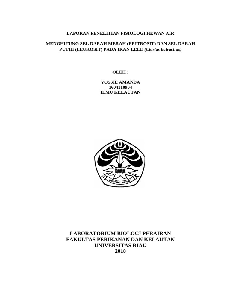 Menghitung Sel Darah Merah Eritrosit Dan | PDF Menghitung Sel Darah Merah Eritrosit Dan | PDF
