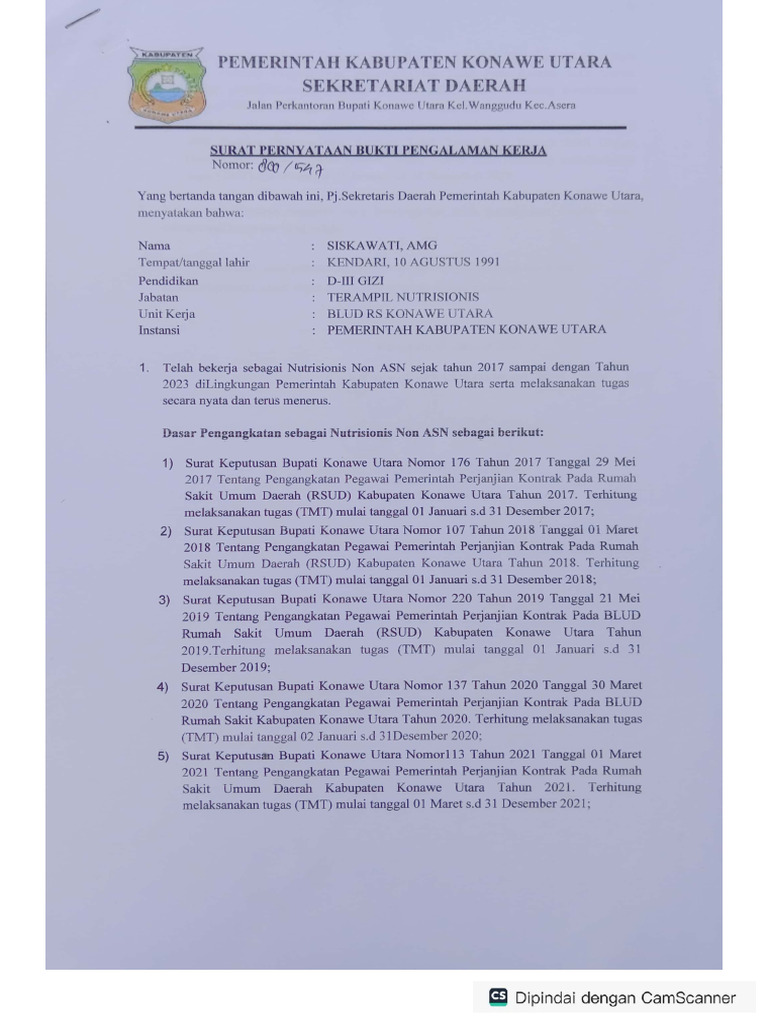 PENGALAMAN SISKA | PDF