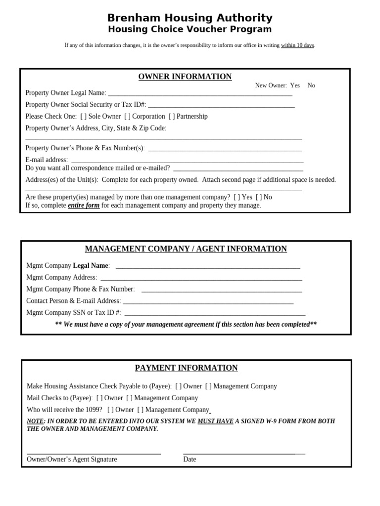 Owner Info Sheet - NEW | PDF | Payments