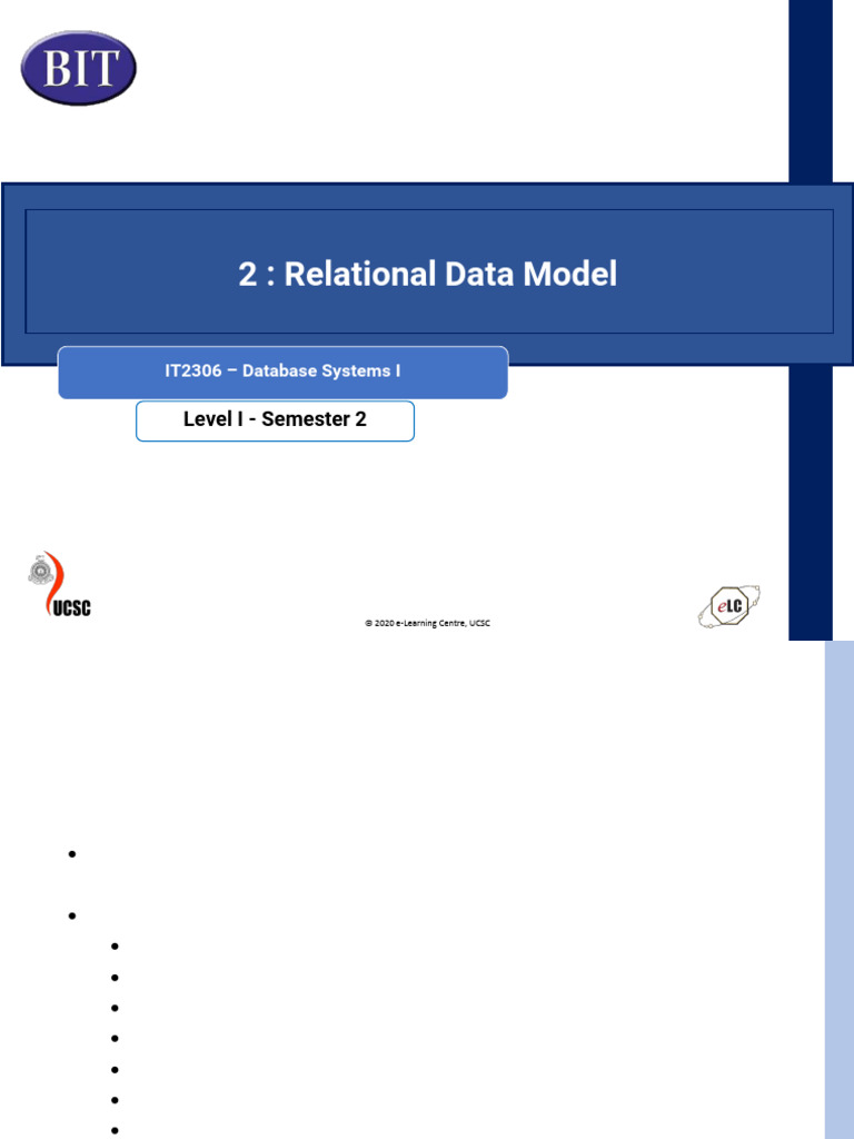 2Final | PDF | Relational Model | Data Model