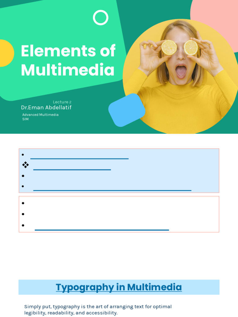 Elements of Multimedia (Text&colors) | PDF | Typefaces | Serif