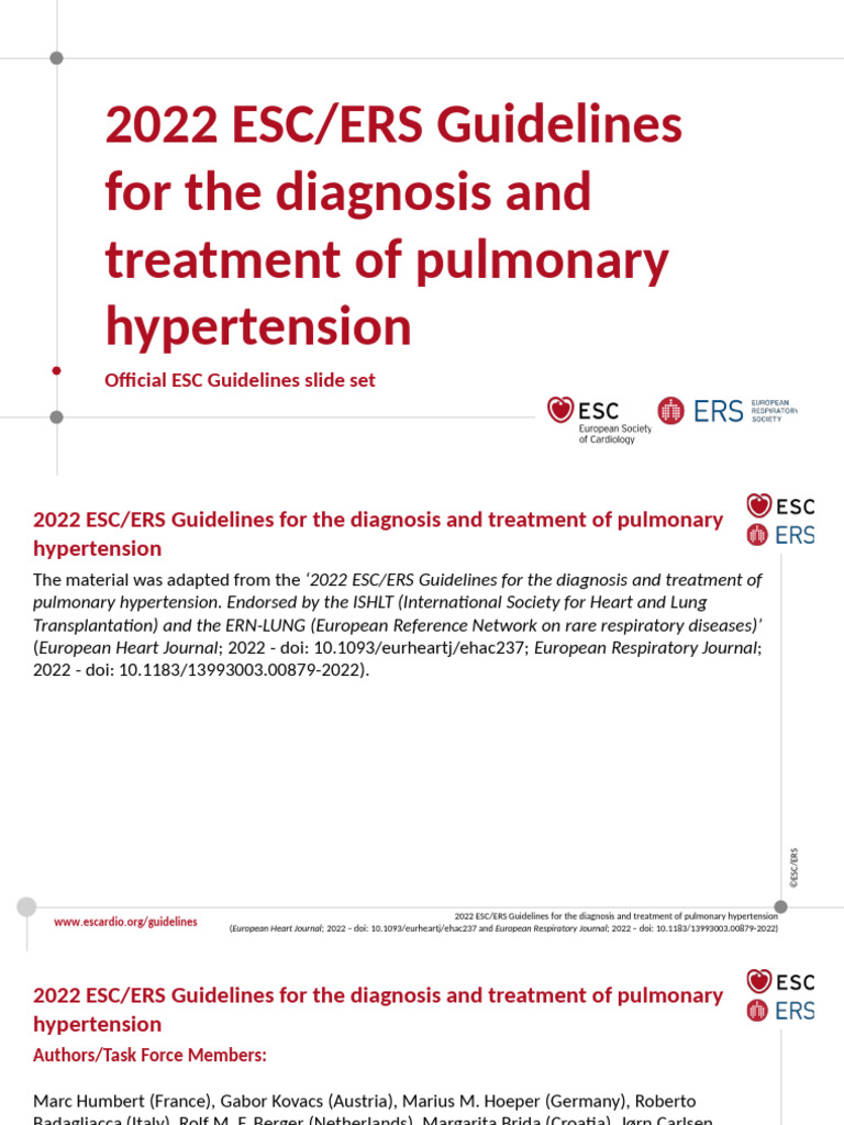 2022 ESC-ERS PH Guidelines Official Slide Set - Final - 250822 ...