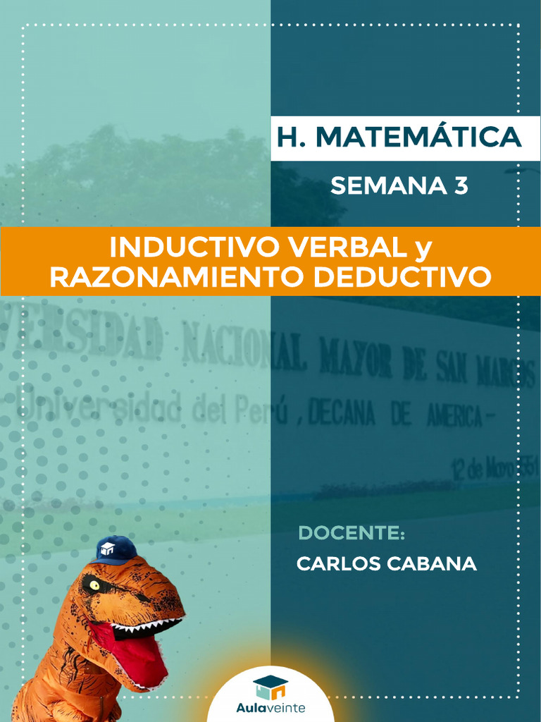 S3 - INDUCTIVO VERBAL y RAZONAMIENTO DEDUCTIVO | PDF