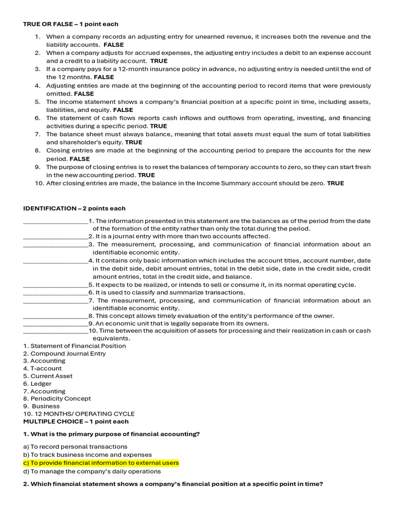 Group Quiz Bfar Answer Key | PDF | Debits And Credits | Financial Services