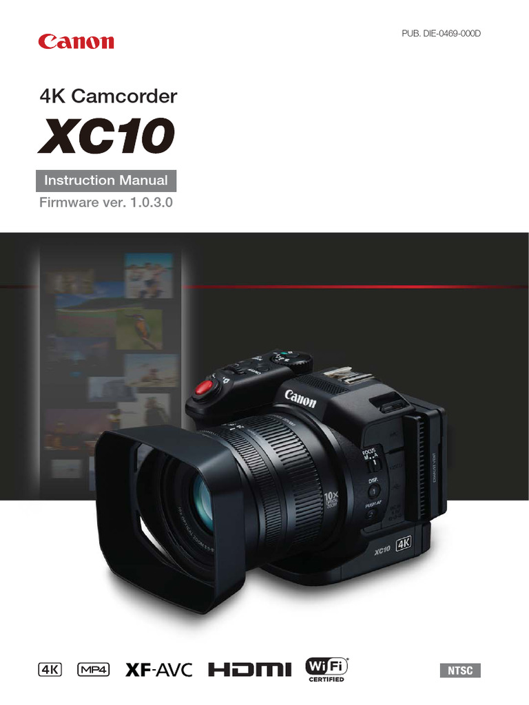 4K Camcorder: Instruction Manual | PDF | Touchscreen | Exposure ...