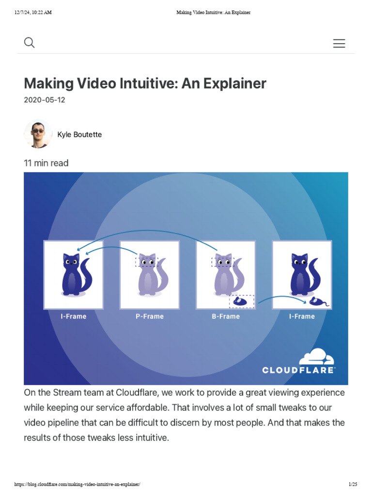 Making Video Intuitive - An Explainer | PDF | Video | Frame Rate