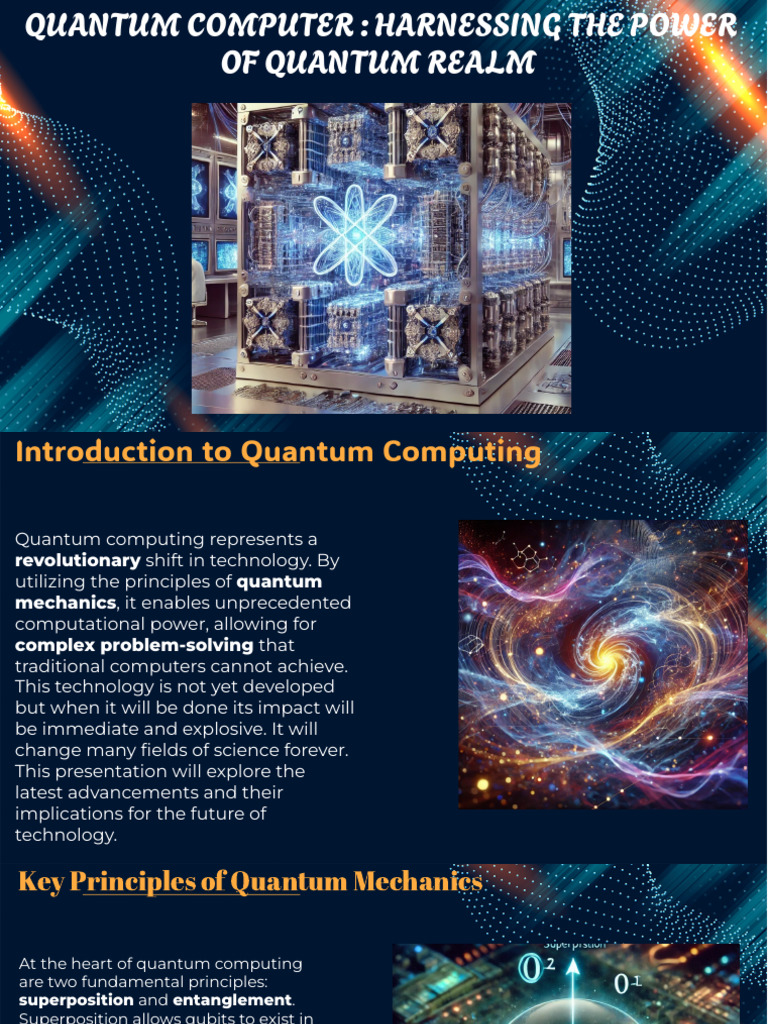 Slidesgo Advancements in Quantum Computing Transforming The Future of Technology ...
