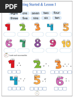 English Numbers 1-100 Practice Worksheet | PDF