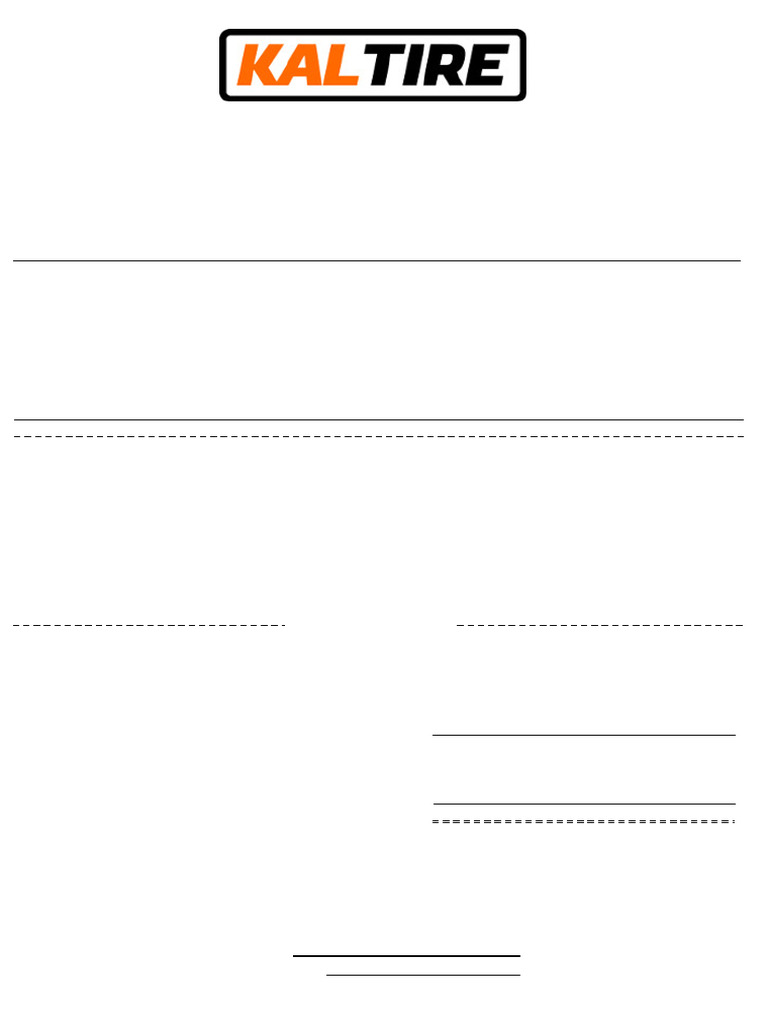 Kal Tire Invoice #867083023 | PDF | Payments | Financial Services