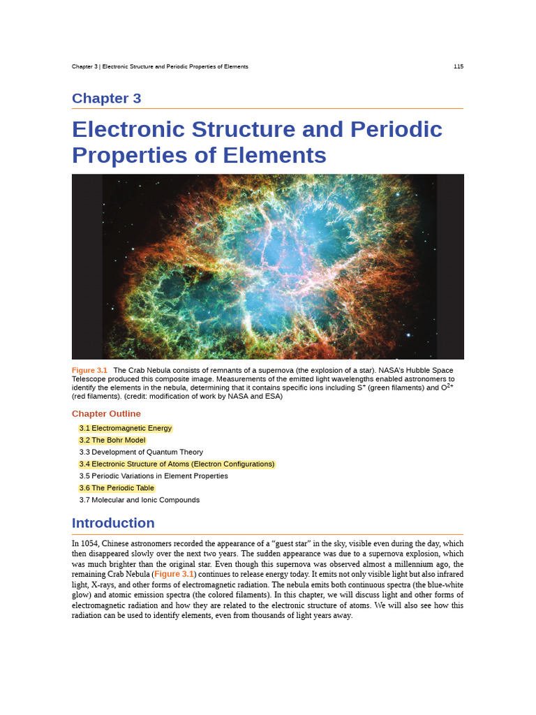 Unit 1_Electronic Structure & Periodic Properties of Elements | PDF ...