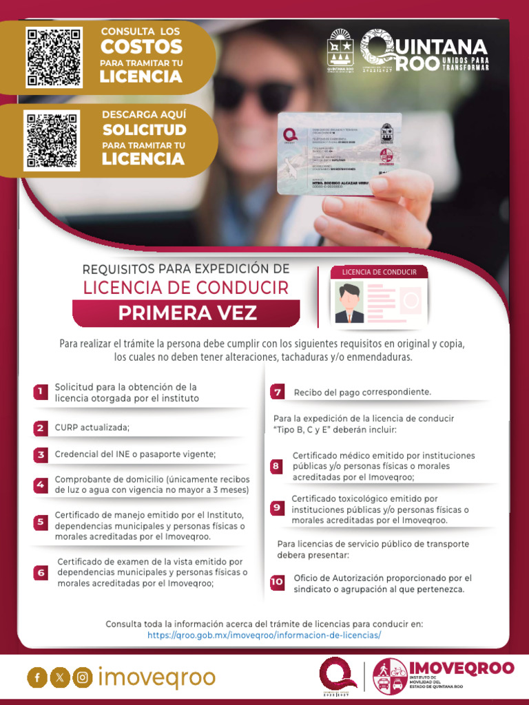 Requisitos para licencias de movilidad | PDF | Licencia de conducir ...
