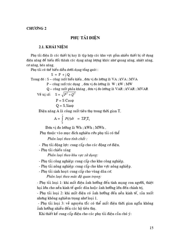 CHUONG 2 Phu Tai Dien | PDF