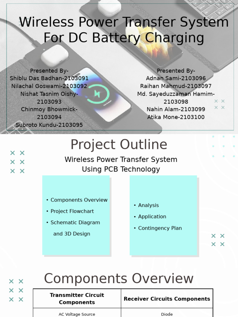 Group 10 - Wireless Power Transfer System For DC Battery Charging | PDF | Electrical Network ...