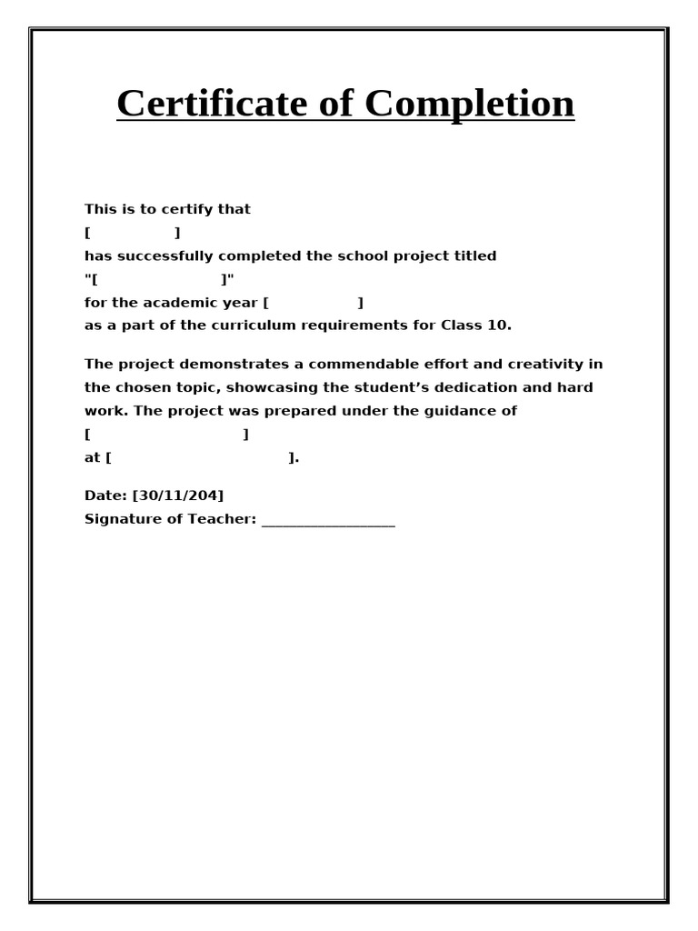 Certificate of Completion | PDF