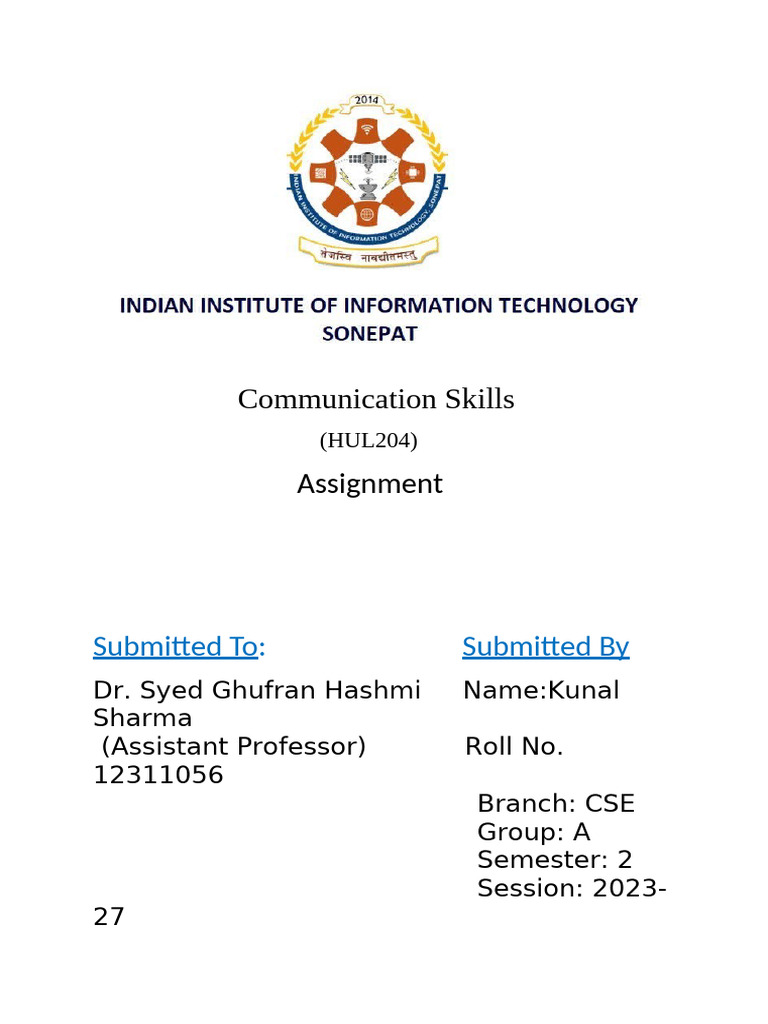 Communication Skills Kunal[1] | PDF