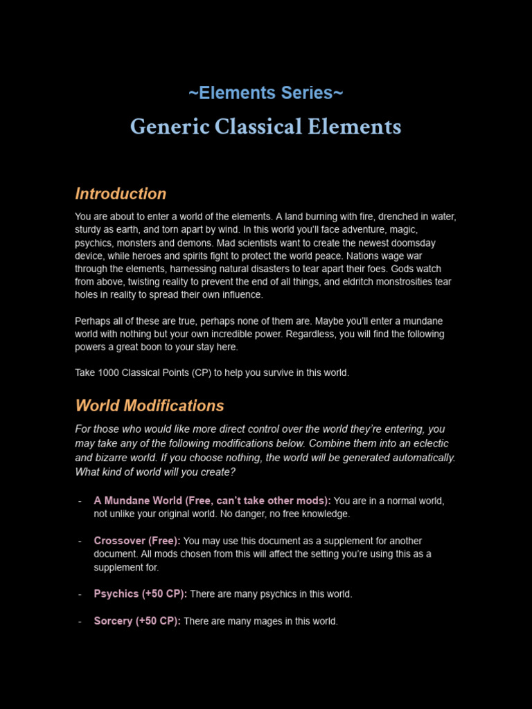 Classical Elements Jump | PDF | Fires | Alchemy