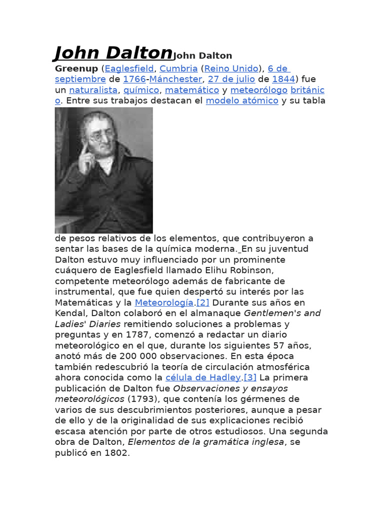 John Dalton | PDF