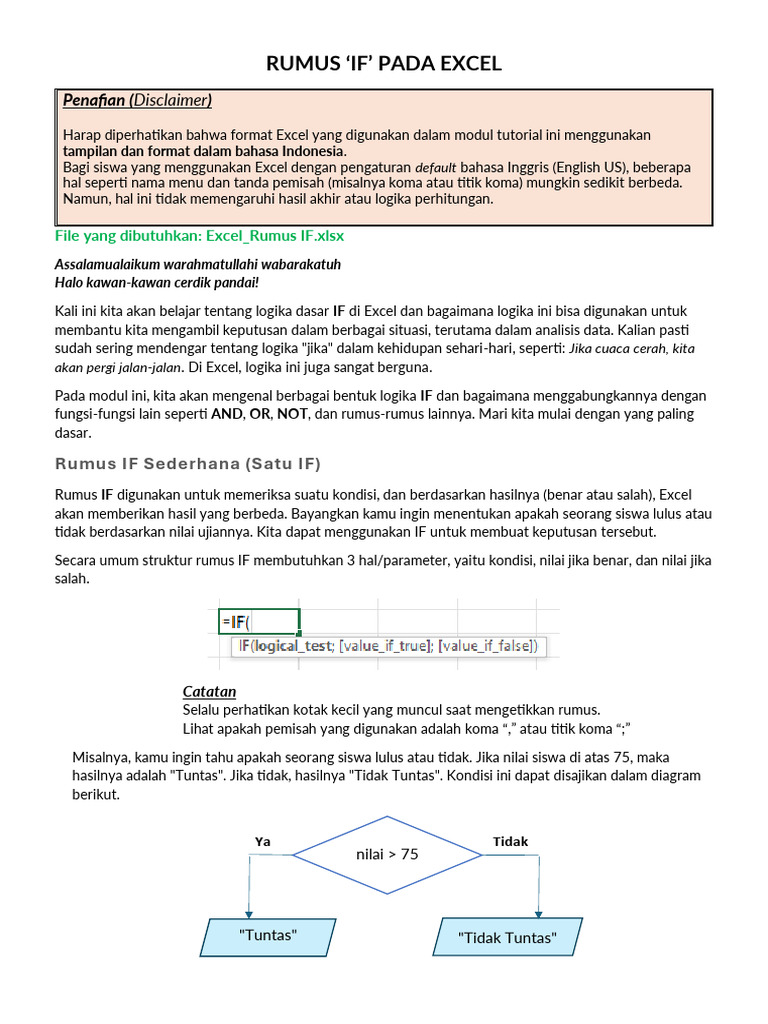 Excel Rumus If | PDF