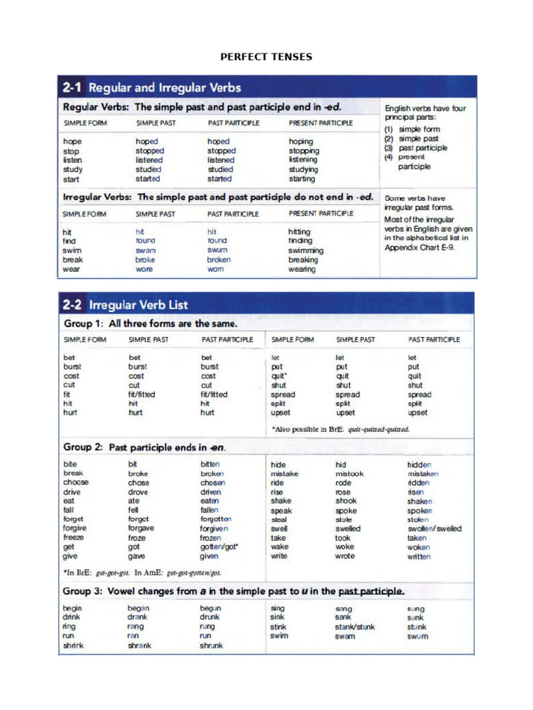 Present Perfect Tense | PDF