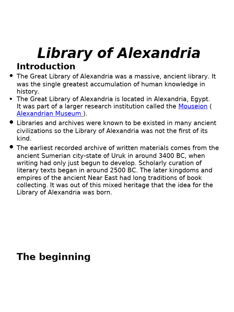 Library of Alexandria Reader | PDF