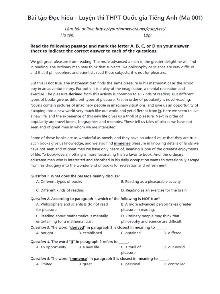 Reading Pleasure: Types of Books Explained | PDF | Pleasure | Cognitive ...