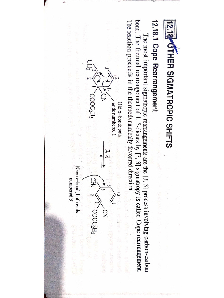 COPE Rearrangement Short Note | PDF