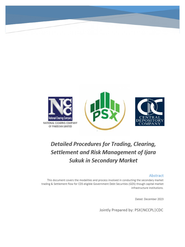 Ijara Sukuk Trading Procedures Guide | PDF | Repurchase Agreement ...