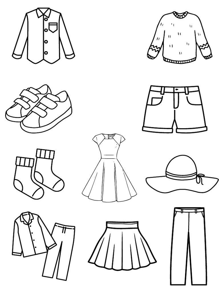 Fun ESL Activity - Clothes Posters | PDF