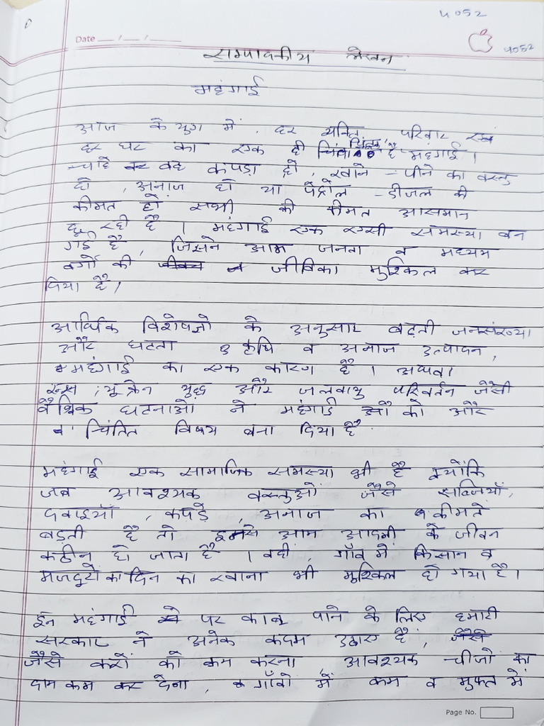 Hindi Assignment | PDF