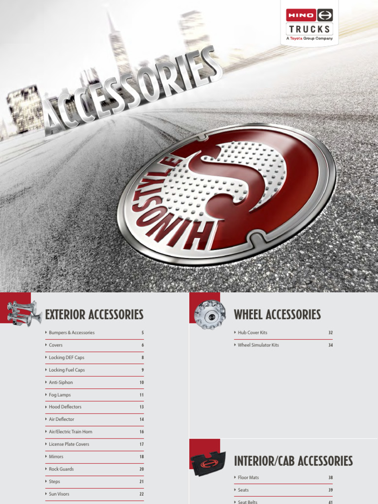 Hinostyle Catalog 0819b | PDF | Truck | Rear Wheel Drive Vehicles
