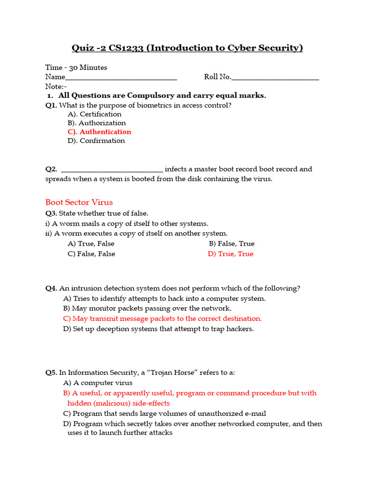 Public Key Cryptography Quiz Overview | PDF | Public Key Cryptography | Computer Network