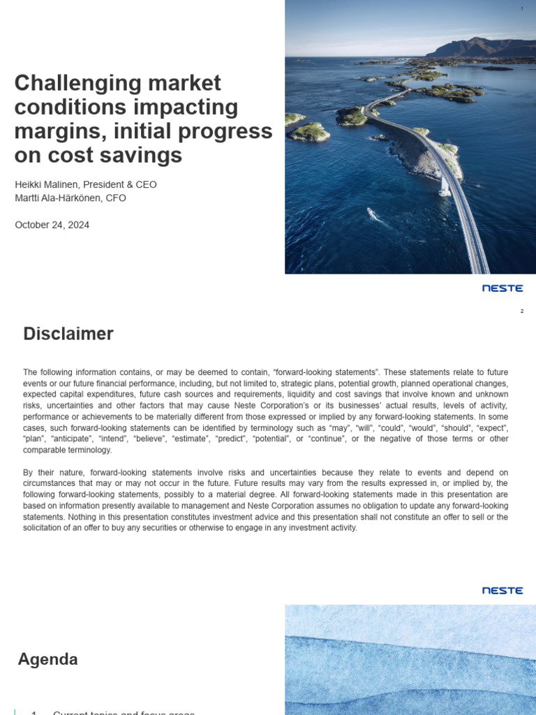 Q3 2024 Interim report - Presentation for web | PDF | Risk | Euro