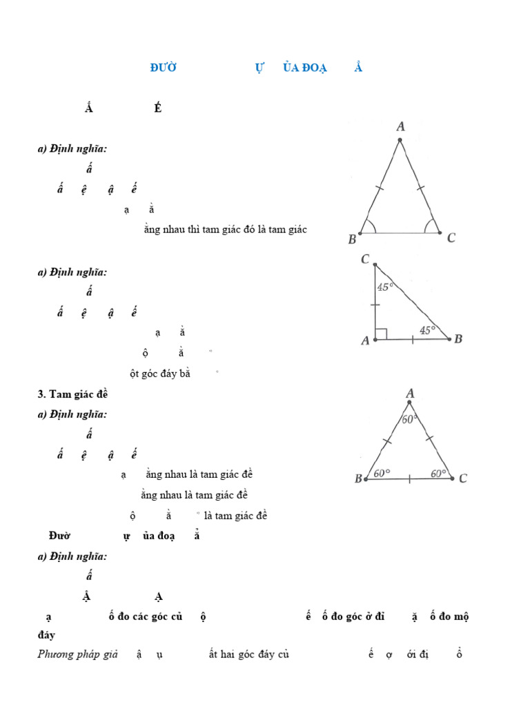 C4. Bài 5. Tam Giác Cân. Đư NG Trung TH C C A Tam Giác Vuông | PDF