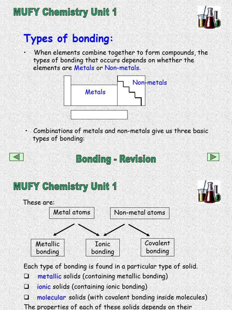 P1_Bonding_Revision | PDF | Chemical Polarity | Chemical Bond