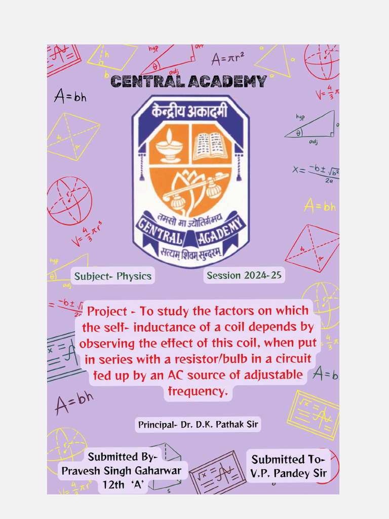 Pravesh Singh Physics Project | PDF | Inductor | Alternating Current