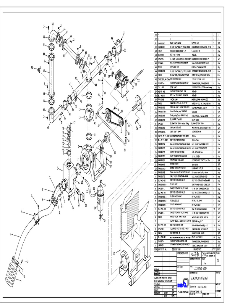 General Parts List DND 150-4 | PDF