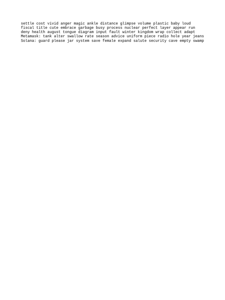 Coinbase Wallet Phrases | PDF