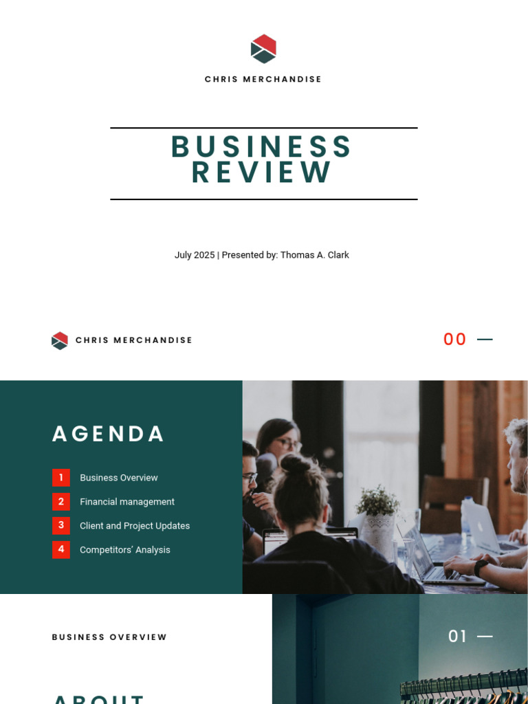Business Review Presentation Template | PDF