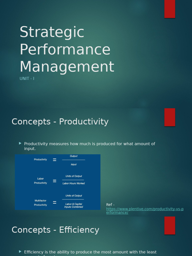 Strategic Performance Management-1 | PDF | Goal | Business