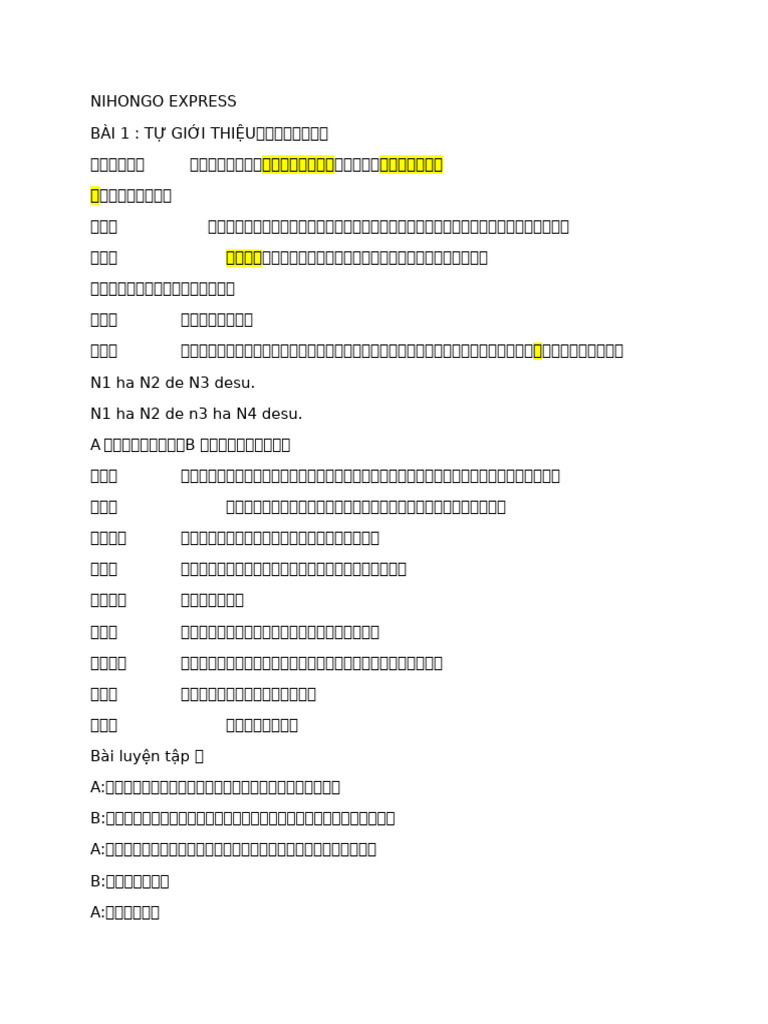 NIHONGO EXPRESS 1 | PDF