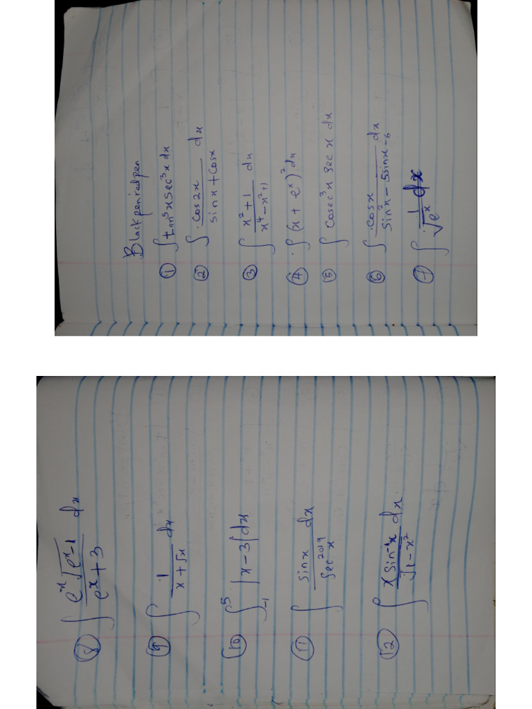 Blackpenredpen Integrals | PDF