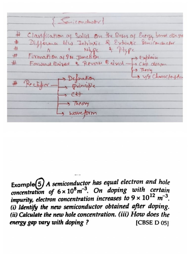 Semiconductor 7 Marks Important Questionbdbd | PDF