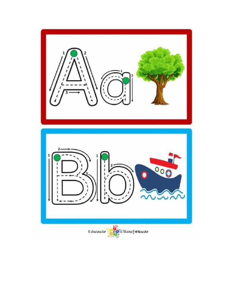 Abecedario Grafomotricidad | PDF