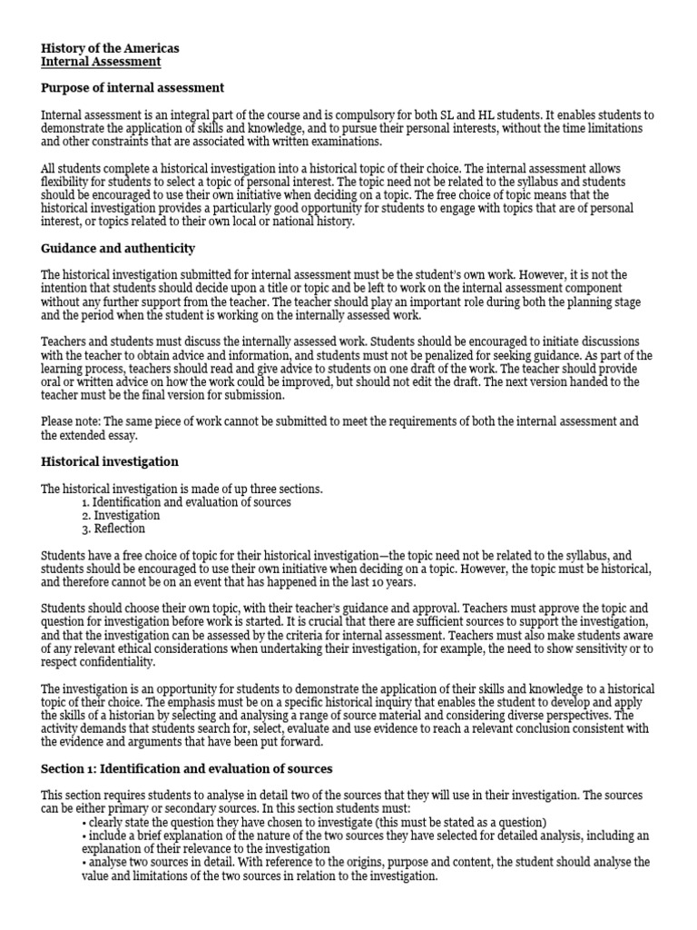 IA Handout and Rubric | PDF | Narrative | Evaluation