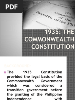 1935 Commonwealth Constitution | PDF | Philippines | Government