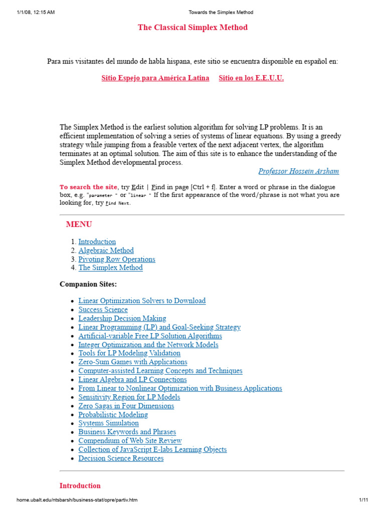 Towards The Simplex Method | PDF | Mathematical Optimization | Numerical Analysis