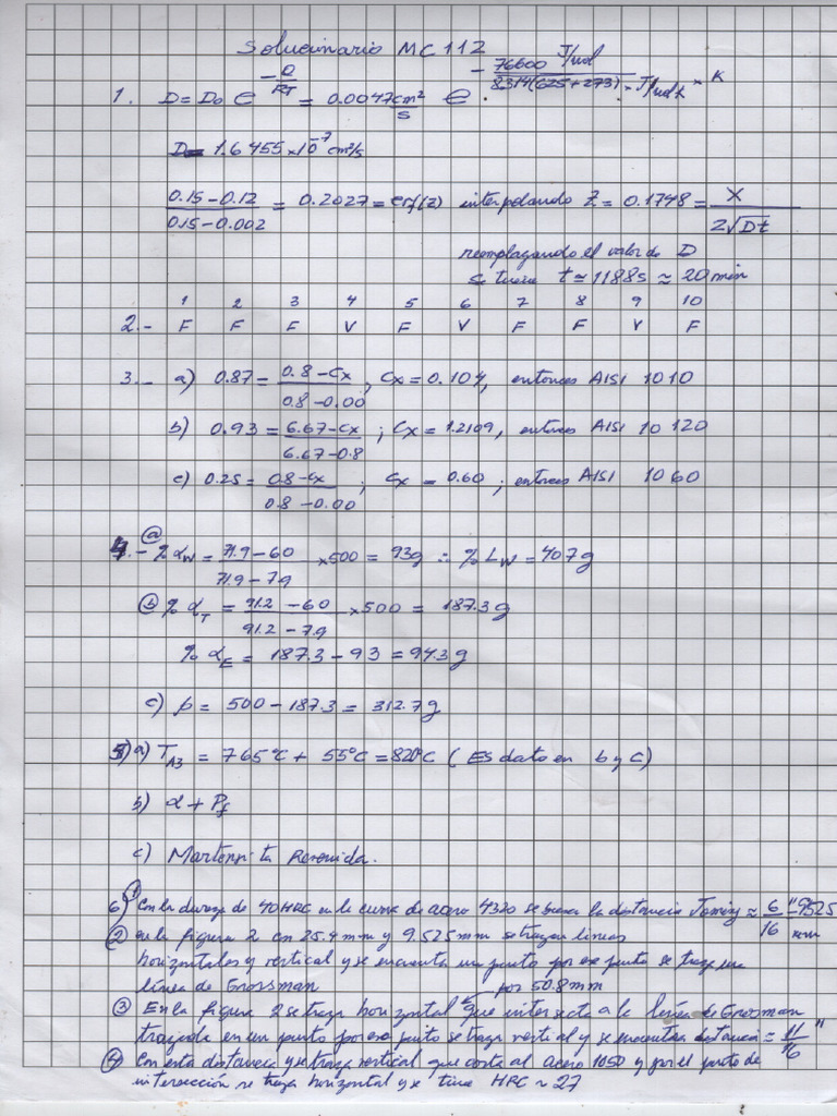 Solucionarío Ef MC112 2024-2 | PDF