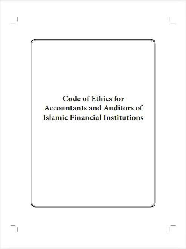 1999 - AAOIFI Code of Ethics For Accountant and Auditor-Output | PDF