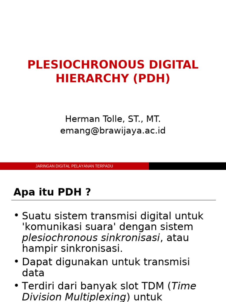 05 PDH | PDF | Bit Rate | Data Transmission