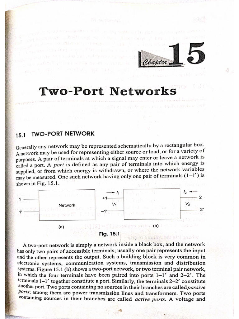 UNIT-4 - Two Port Networks | PDF
